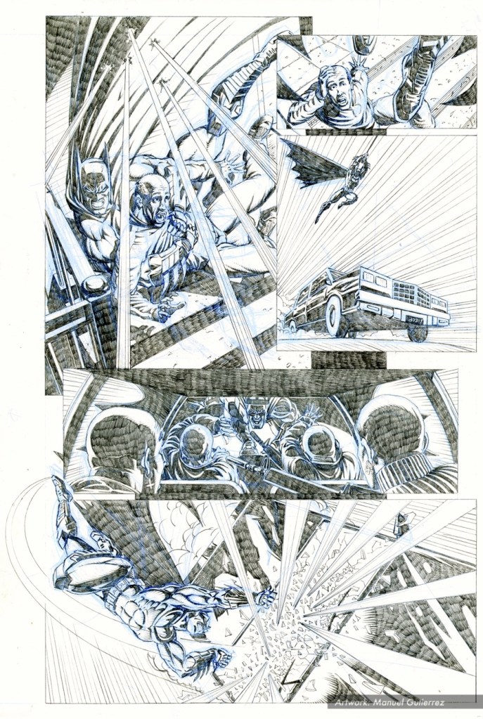 Comic Book Art – Pencilled pages – Manuel Gutierrez